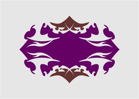 Premium Vector Hand Art Symmetrical Pattern Abstract Motif