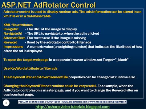 Sql Server Net And C Video Tutorial Part 31 Adrotator Control In