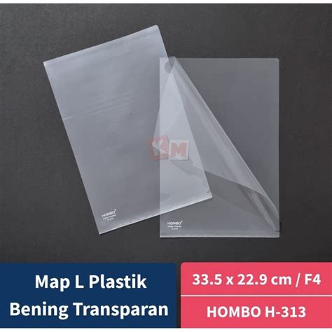 Jual Map L Plastik F4 Folio Bening Transparan Hombo H 313 Clear Sleeves