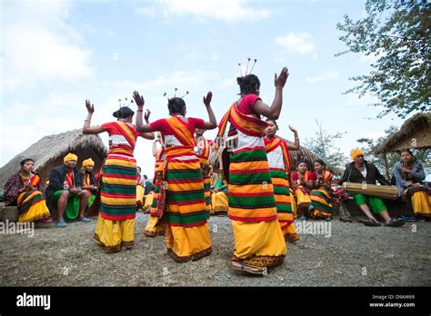 Naga Tribal Women In Traditional Outfit Dancing In Hornbill Festival