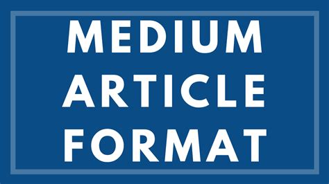 Medium Article Format Questions And Answers About Medium By Casey