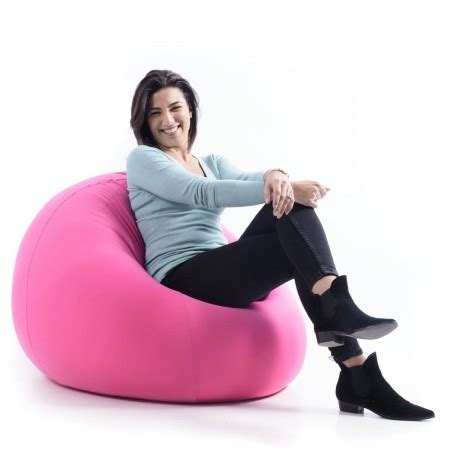 Pouf Poire Rose Stretch BiG à Prix Usine Livraison Gratuite