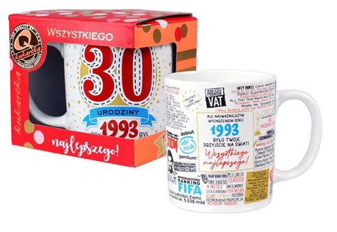 KUBEK PREZENT NA 30 DLA URODZONYCH W 1993 13329349932 Oficjalne