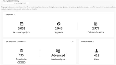 Analytics Inventar Adobe Analytics