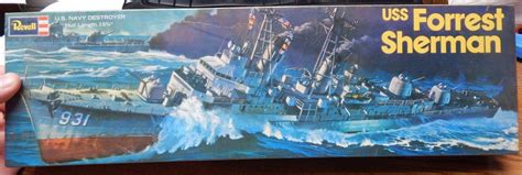 Revell H 463 Uss Forrest Sherman Model Kit 15 3 4 Hull Sealed In Box Lqqk 1957576005