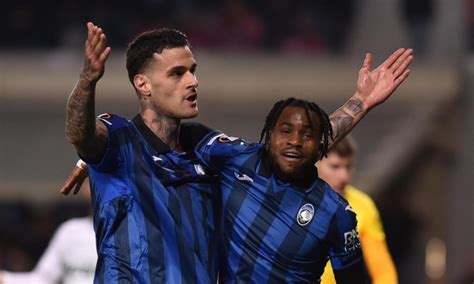 Atalanta Sporting Lisbona 2 1 Gol Di Gonçalves Lookman Scamacca