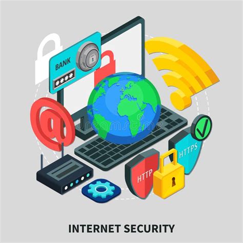 Security Design Concept Set Stock Vector Illustration Of Operation