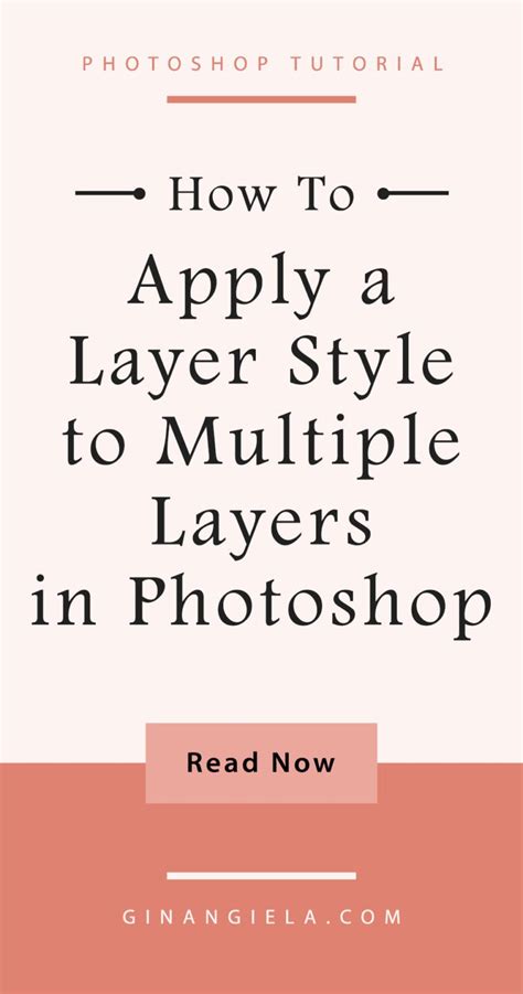 how to apply a layer style to multiple layers in photoshop