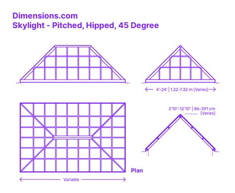 Skylight Flat Dimensions And Drawings