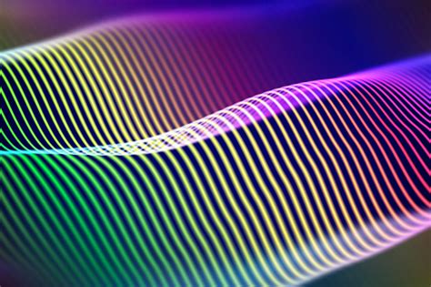 3d Sound Waves Big Data Abstract Visualization Stock Illustration