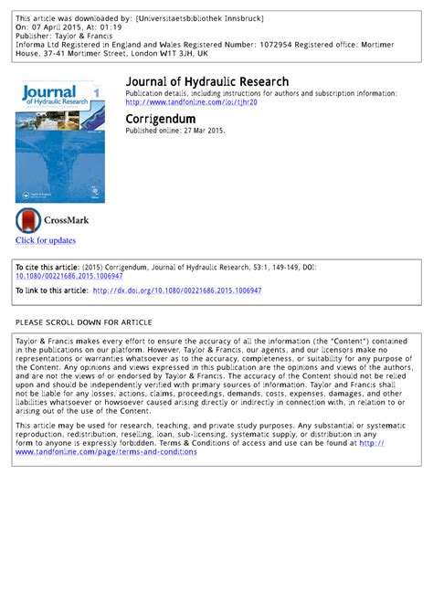 Pdf Corrigendum To On The Reynolds Number Sensitivity Of Smoothed