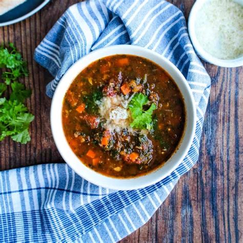 Italian Sausage Spinach Soup Frugal Nutrition
