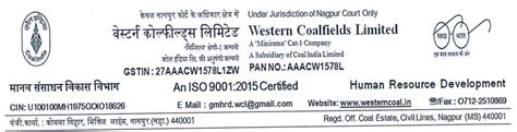 Wcl Apprentice Cut Off 2022 Western Coalfields Limited Apprentice Cut