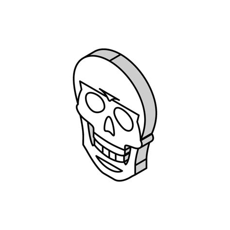 Skull Bone Isometric Icon Vector Illustration 39315948 Vector Art At Vecteezy