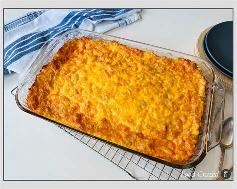 Food Crazed Recipe Cheesy Corn Casserole Instant Download Recipe