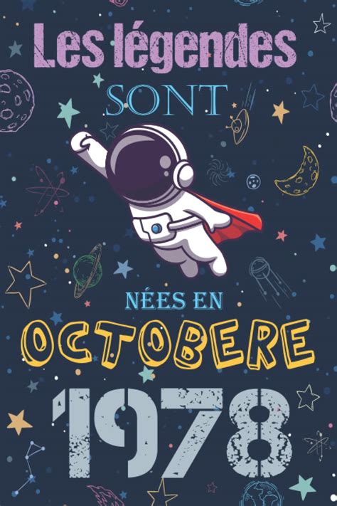 Buy Les légendes Sont Nées En Octobre 1978 Mon 43ème Cadeau d anniversaire Carnet de notes