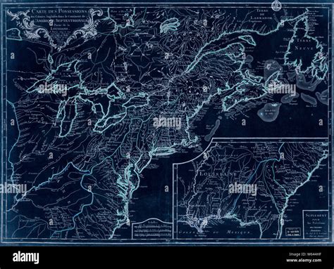 American Revolutionary War Era Maps 1750 1786 430 Carte Des Possessions