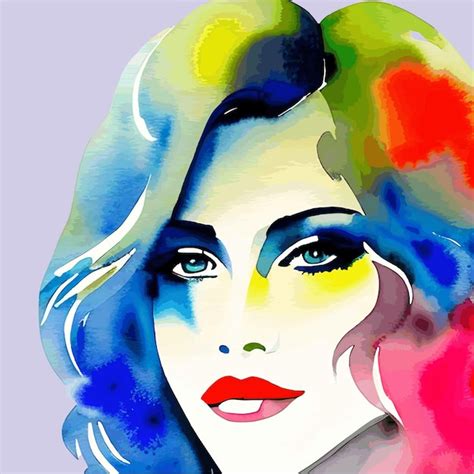 Premium Vector Watercolor Woman Illustration