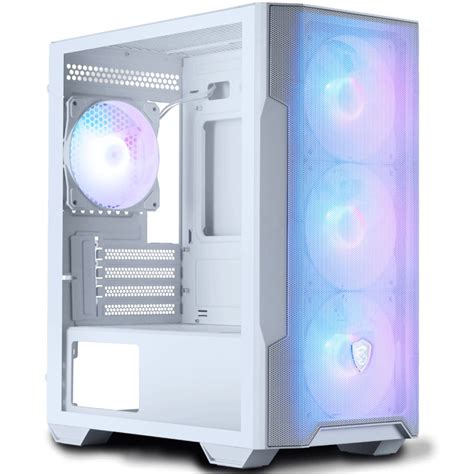 Jual Msi Mag Forge M R White Micro Atx Mini Tower Pc Case Casing Gaming Chassis Shopee Indonesia