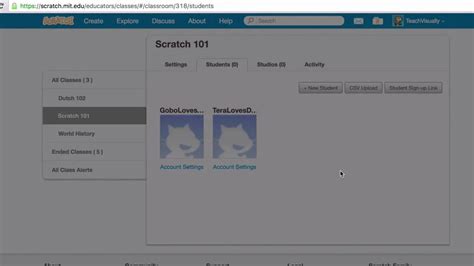 Scratch Teacher Accounts Classx