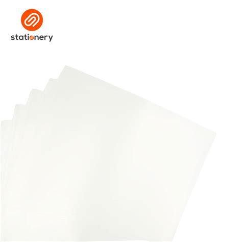 L Type Plastic Single Folder Pack Of 5 A4 Sm Stationery