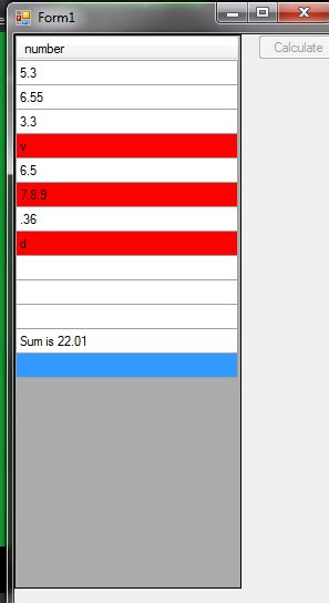 Adding Column Data In Datagridview Rcsharp