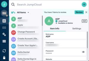 JumpCloud Password Manager Browser Extension - JumpCloud