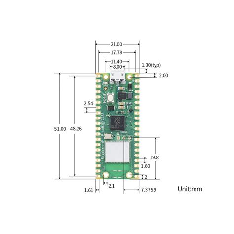 Raspberry Pi Pico W Met Gesoldeerde Headers Rp Ws