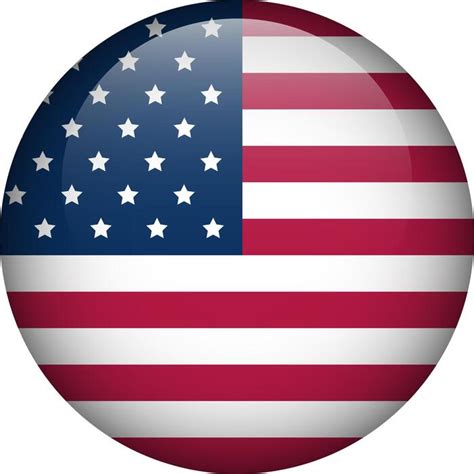 Usa Flag Button Vector Art Icons And Graphics For Free Download