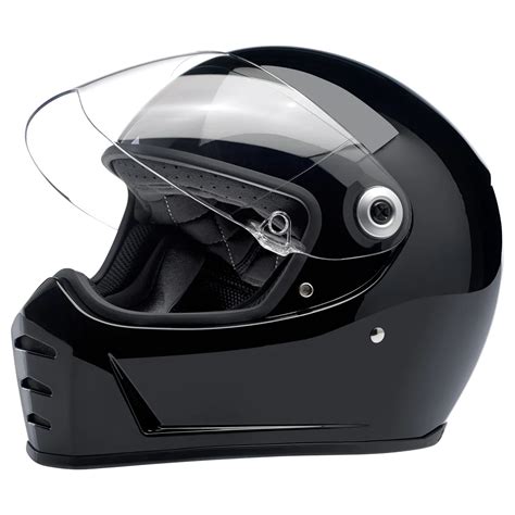 Biltwell Lane Splitter Motorcycle Helmet Gloss Black