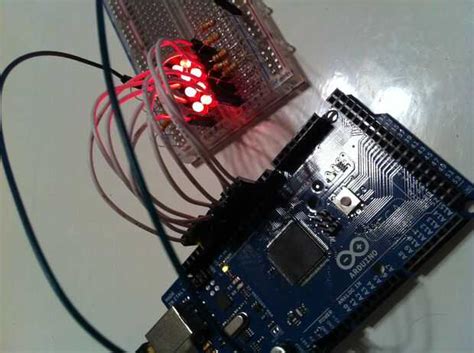 matriz de led 5 x 2 con arduino