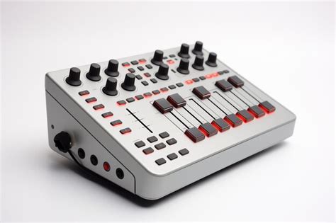 Midi Controller Isolated On White Background Premium Ai Generated Image