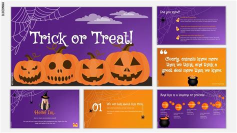 Trick Or Treat Halloween Slides Backgrounds SlidesMania