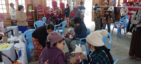 ကသာမြို့တွင် မွေးကင်းစကလေးမှစ၍ ၂ နှစ်အောက်ကလေးငယ်များအား ပုံမှန်ကာကွယ်ဆေးထိုး ဆေးတိုက်ကျွေးခြင