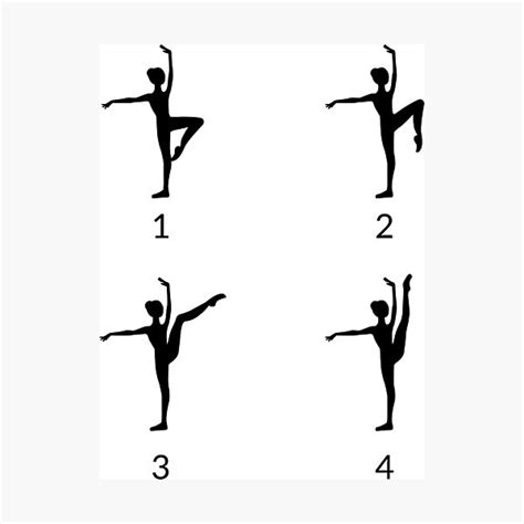 Ballet Dance Move Développé Step By Step Photographic Print For
