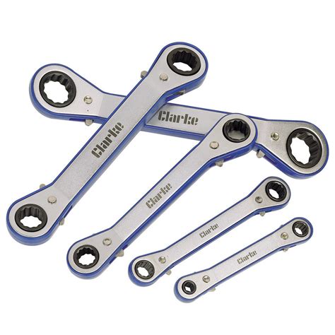 Clarke Pro40 5 Pce Angle Head Ratchet Spanner Set The Knowledgeable