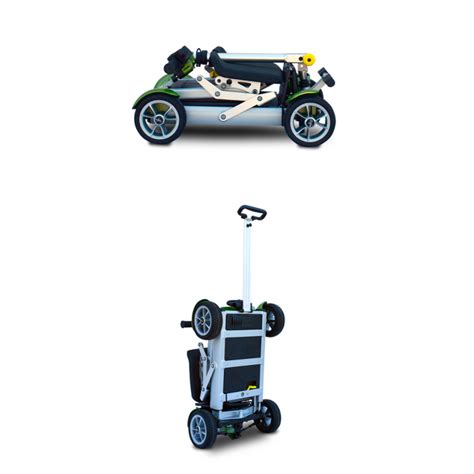Ev Rider Teqno S26 Auto Folding Portable Lightweight 4 Wheel Scooter
