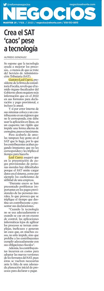 Crea El Sat ‘caos Pese A Tecnología