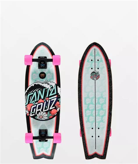Santa Cruz Speed Wheels Shark Cruzer 277 Cruiser Skateboard Complete
