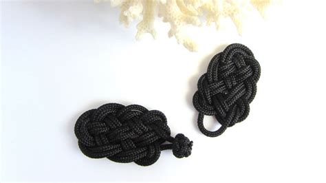 Black Frog Closure Celtic Coat Button Fastener Sweater Clasp Etsy