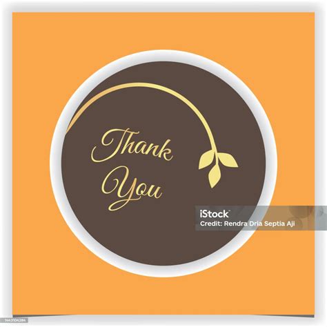 천연 골드 감사 서클 판매자 라벨 로고 프리미엄 우아한 템플릿 벡터 Eps 10 감사합니다에 대한 스톡 벡터 아트 및 기타 이미지 감사합니다 결혼식 공휴일 Istock