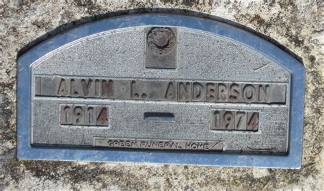 Alvin Lester Anderson 1914 1974 Find A Grave Memorial