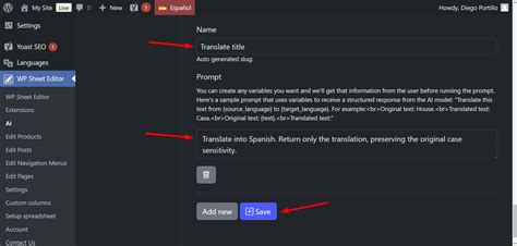 polylang use ai to translate wordpress posts in bulk wp sheet editor