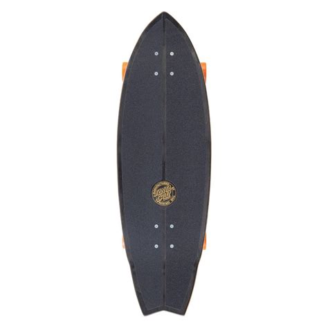 Santa Cruz Flame Dot Shark Surfskate 32 Cruiser Longboard Longboards Usa