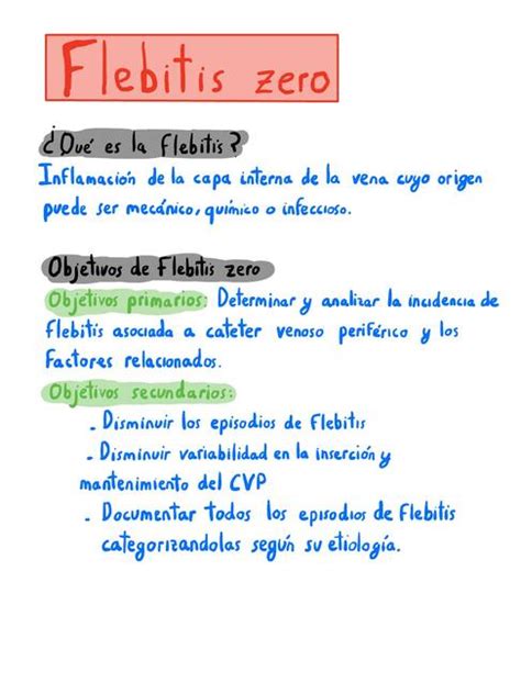 Flebitis Zero Aprendenfermero Udocz