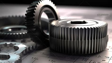 몰입형 3d 렌더링 시각화된 기어 및 히스토그램 배경 비즈니스 혁신 배경 히스토그램 배경 시각적 배경 이미지 Hd 비즈니스 혁신 히스토그램 시각적 배경 사진