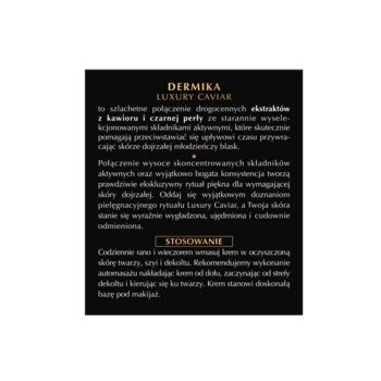 DERMIKA Luxury Caviar krem do twarzy kawiorowy odbudowujący 70