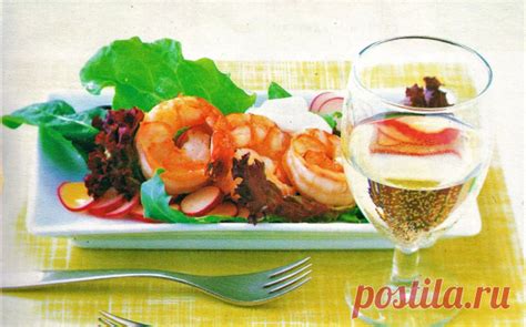 ПП салат с креветками Рецепты Журнал полезных советов Журнал Полезных Советов Постила