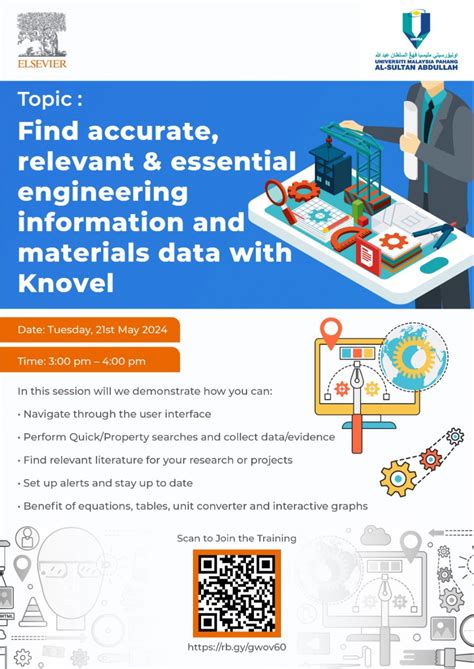 Online Database Training Knovel 21st May 2024 Umpsa Library