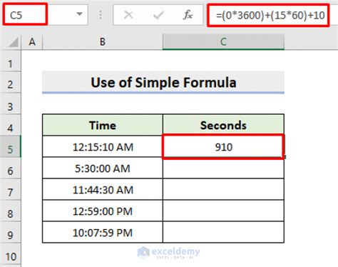 How To Convert Time To Seconds In Excel 3 Easy Methods